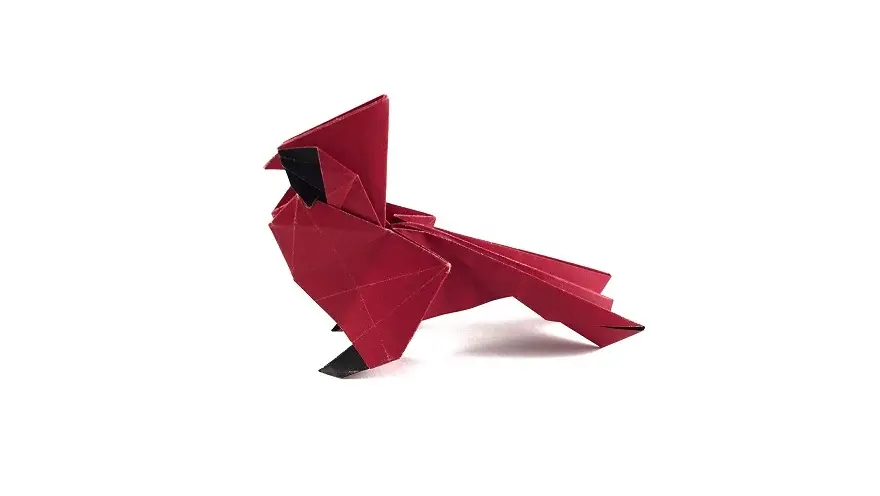 Origami Cardinal, by Roman Diaz - Origami Expressions